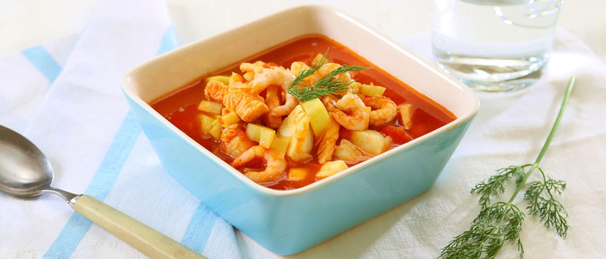 Fisk- og skalldyrsuppe med safran | Oppskrift | LHL